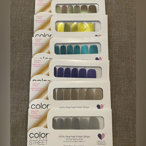 Color Street | Bath & Body | Color Street Nail Polish 6 Exclusive ...